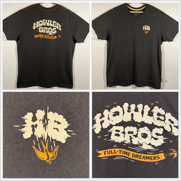 Howler Brothers | Shirts | Howler Bros T Shirt Mens Sz Large Gray Full ...